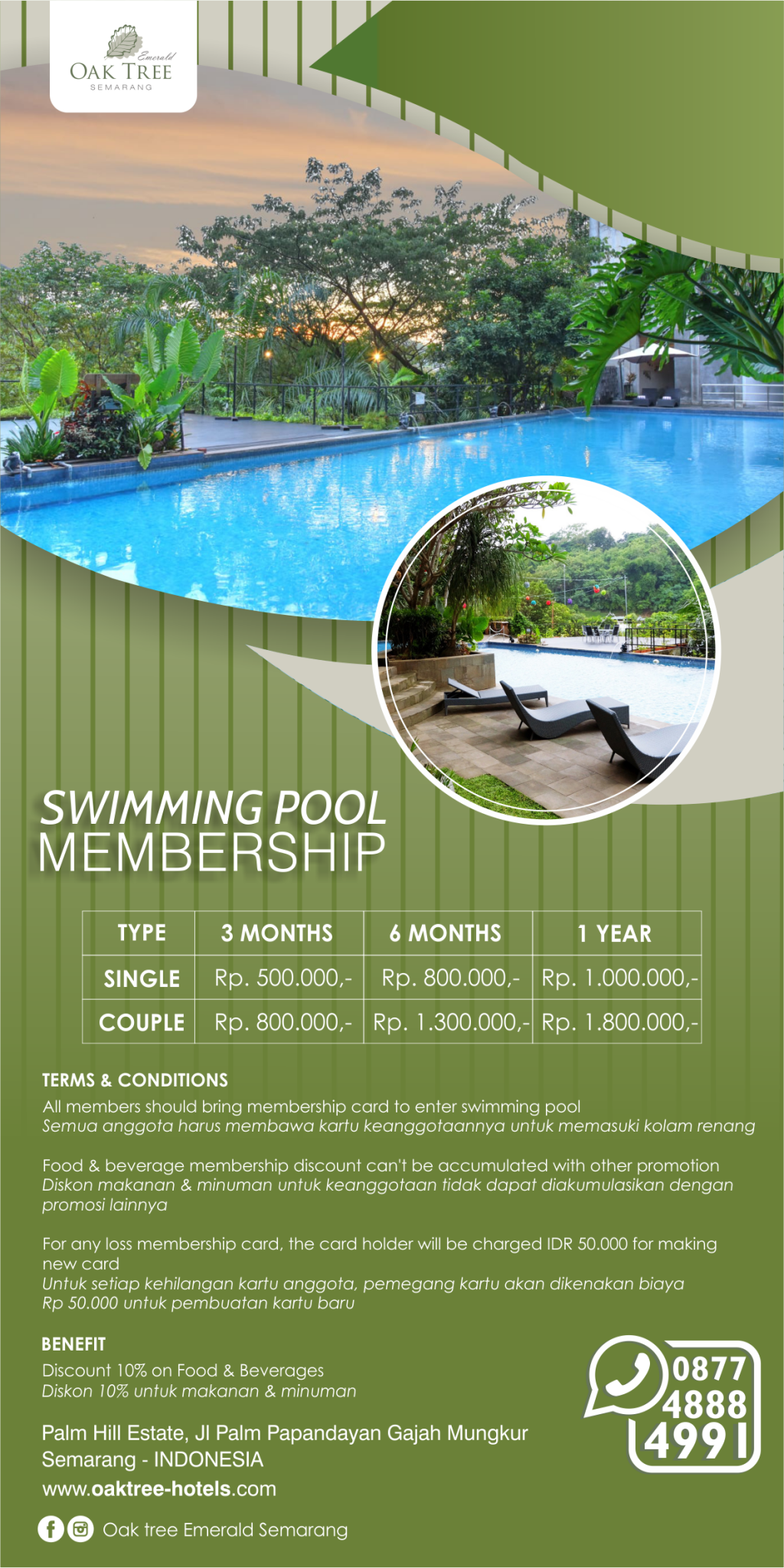 Oak Tree Emerald Hotel, Semarang - Official Site